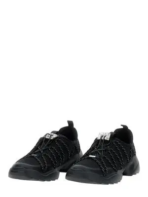 ROGER VIVIER Roger Vivier Viv' Zag Mesh Sneakers With Jewel Detail Black