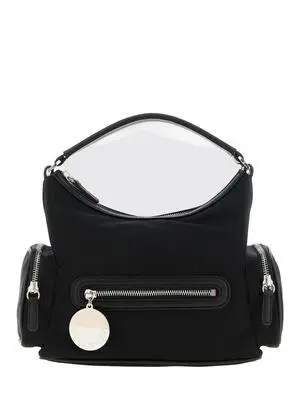 Stella McCartney Logo Shoulder Bag - Black