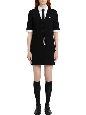 Thom Browne Short Sleeve Dress - Black