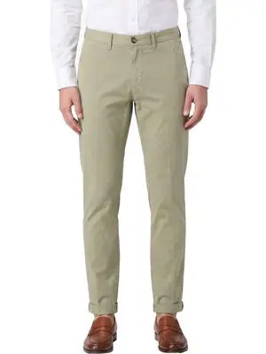 RE-HASH Re-Hash Tailored Chinos With Button Detail Green