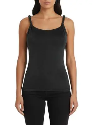 DIESEL® Diesel Sleeveless Twisted Strap Top Black