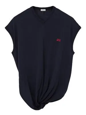 Loewe Wool-blend Sweater Vest - Navy