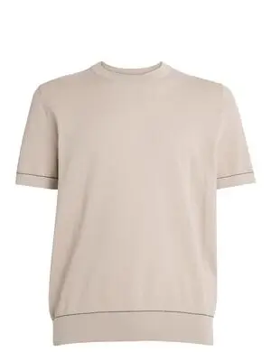 Brioni Sea Island Cotton T-shirt - Nude