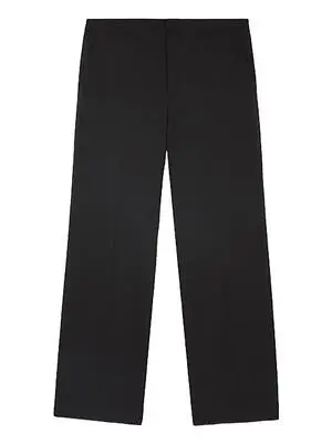 The Kooples Wide-leg Stretch Wool-blend Trousers - Black