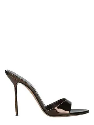Paris Texas Lidia 105 Patent-leather Mules - Dark Brown