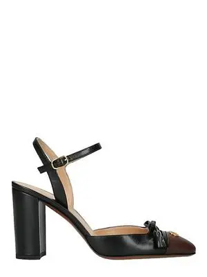 Valentino Garavani Valet Du Roi 90 Leather Shoes - Blk/brown