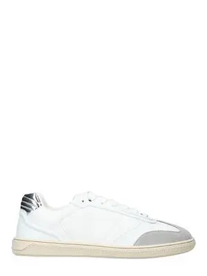 Versace Logo-plaque Leather Trainers - White/oth