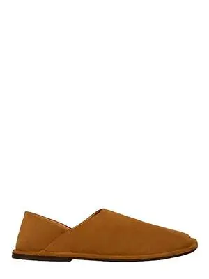 Sandro Suede Slip-on Loafers - Cognac
