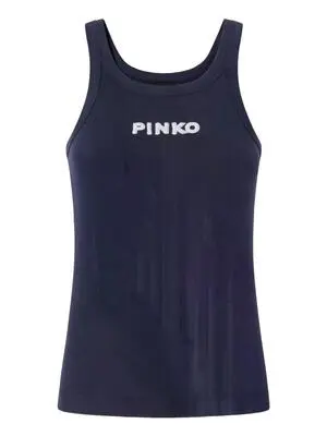 Pinko Sleeveless Ribbed Top - Blue