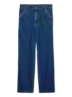 Prada Denim Relaxed Fit Pants - Blue