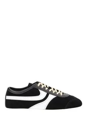 Dries Van Noten Suede Lace Up Sneakers - Black