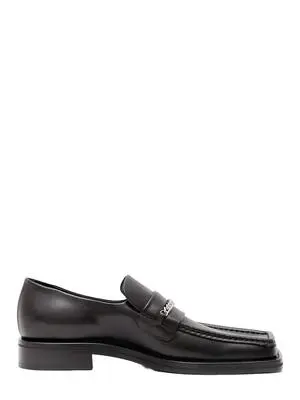 MARTINE ROSE Chain-Detail Loafers