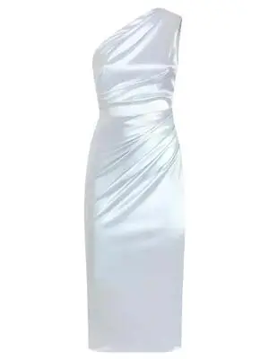 Dolce & Gabbana One-shoulder Midi Dress - Grey