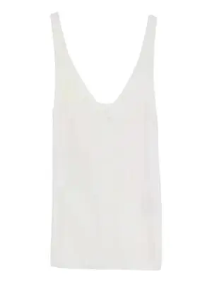 Eric Bompard Knitted Tank Top - White