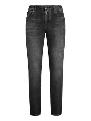 Dolce & Gabbana Logo-plaque Slim Jeans - Grey