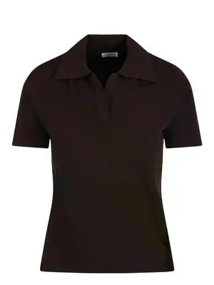 ROBERTO COLLINA Collared T-shirt - Brown