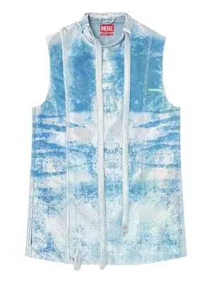 DIESEL® D-lormil-fsi Vest Deconstructed Denim - Blue