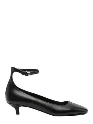 TOTEME Nappa Leather Square-toe Pumps - Black