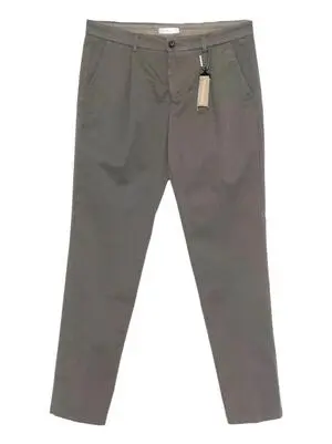 MANUEL RITZ Twill Pleated Trousers - Grey