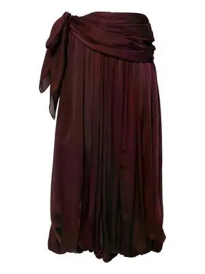 Zimmermann ZIMMERMANN Luna Draped Trousers Brown