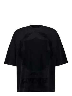 Givenchy Shadow Cotton T-shirt - Black