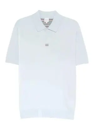 Paul Smith Buttone Polo Shirt - Blue