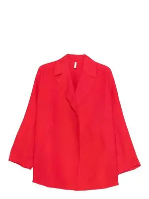 BOBOUTIC Shawl-collar Cape - Red