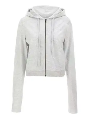 ENTIRE STUDIOS Zip Cropped Hoodie - Grey
