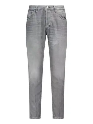 DONDUP Brighton Straight Leg Jeans - Grey