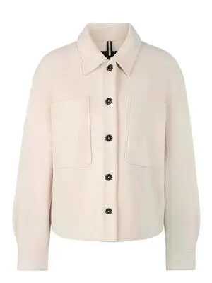MARCCAIN Tigermania Button-up Cotton Jacket - Neutrals