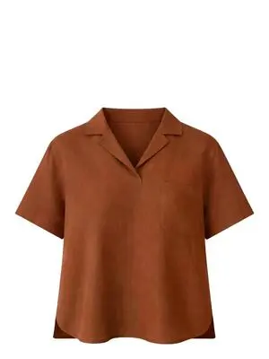 GRAN SASSO Collar T-shirt - Brown