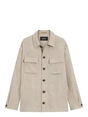 BOSS Flap-pocket Jacket - Neutrals