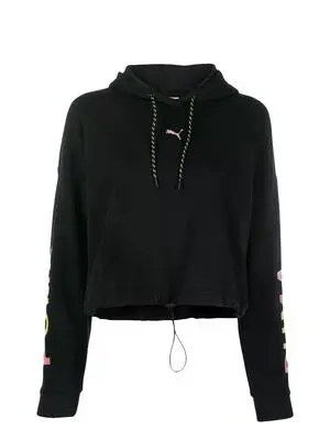PUMA Chase Cropped Hoodie - Black