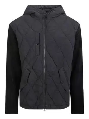 Stone Island Hooded Quilted Jacket - Black