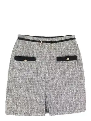 Maje Tweed Mini Skirt - Grey