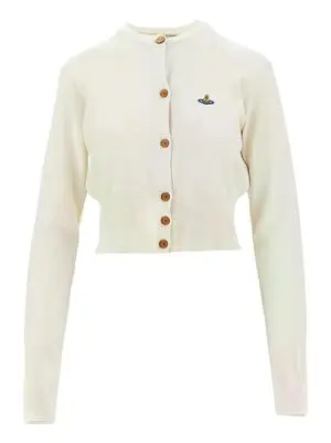 VIVIENNE WESTWOOD Bea Cropped Cardigan - Neutrals