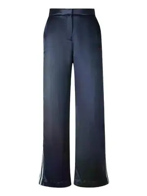 Off-White Striped Trousers - Blue