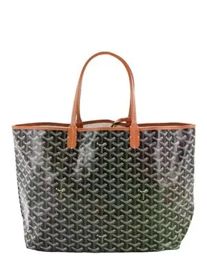 Goyard Saint Louis Coated Canvas PM Tote Bag Brown