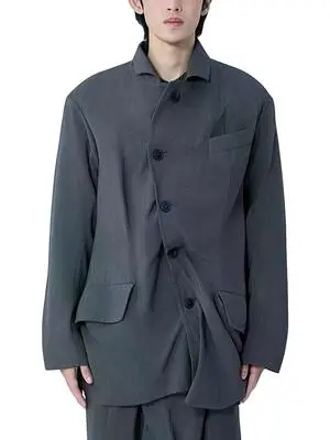 VIVIENNE WESTWOOD Asymmetrical Notched Blazer - Grey