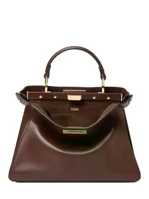 Fendi Small Peekaboo Iseeu Tote - Brown