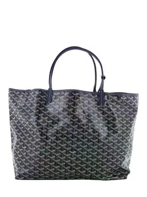 Goyard Saint Louis Coated Canvas Gm Tote Bag - Blue