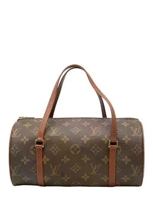 LOUIS VUITTON 2001 Monogram Papillon 26 Handbag - Brown