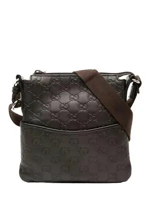 Gucci Ssima Crossbody Bag - Brown