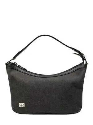 Gucci Denim Web Shoulder Bag - Black