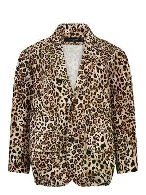 Dsquared2 Wild Leopard Print Blazer - Brown