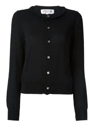 Comme Des Garçons Frill Neck Cardigan - Black