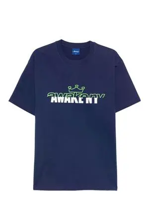 AWAKE NY Headcrack Champs Logo-detail T-shirt - Blue