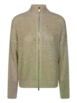 Max Mara Zip Cardigan - Neutrals