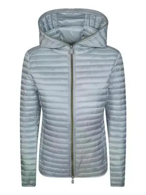 SAVE THE DUCK Quilted Hooded Jacket - Blue