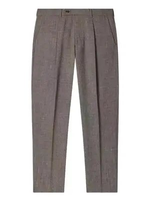 Paul Smith Tapered Trousers With Pleated Pocket - Neutrals